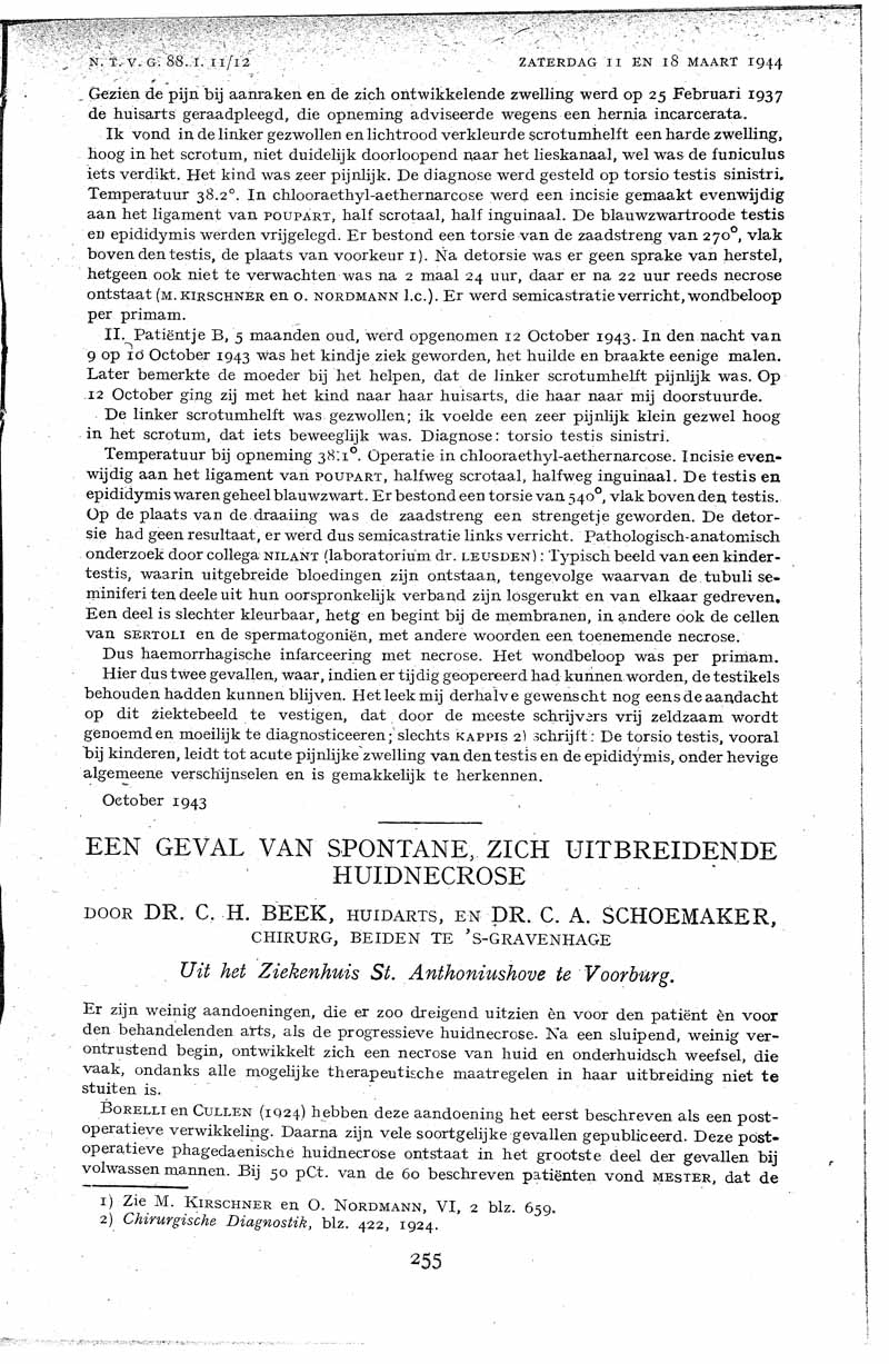 Een geval van spontane, zich uitbreidende huidnecrose | Nederlands ...