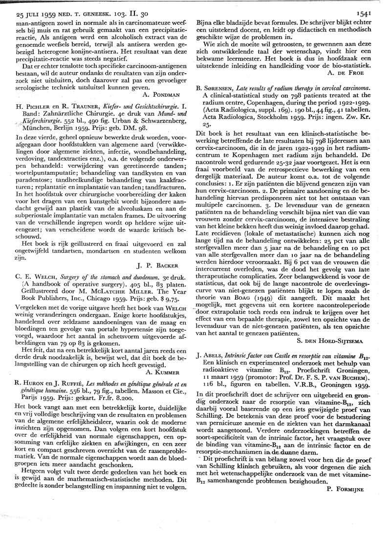 Intrinsic factor van Castle en resorptie van vitamine B12 | Nederlands ...