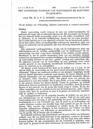 Het uitwendig patroon van wanvoeding bij kleuters te Djakarta | NTVG