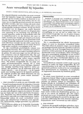 Acute verwardheid bij bejaarden | NTVG