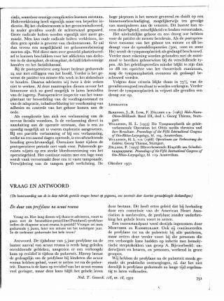 De duur van profylaxe na acuut reuma | NTvG